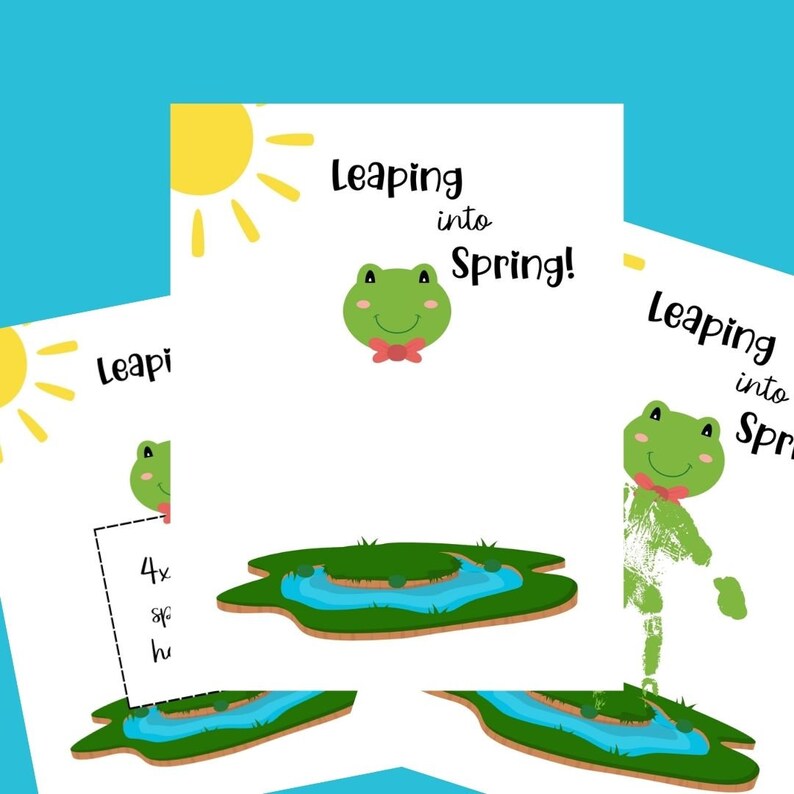 Spring Handprint,frog Handprint,preschool Spring Art,preschool ...