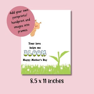 Editable Handprint Mother's Day Craft,your Love Helps Me Bloom ...