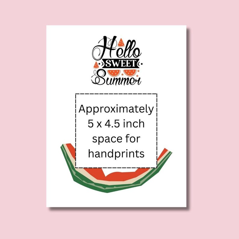 Summer Handprint Watermelon,watermelon Handprint,fruit Handprint ...