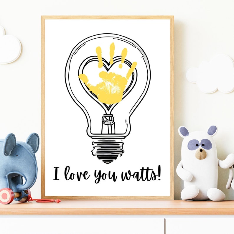 Valentine Handprint Art, I Love You Watts,happy Valentines Day,diy ...