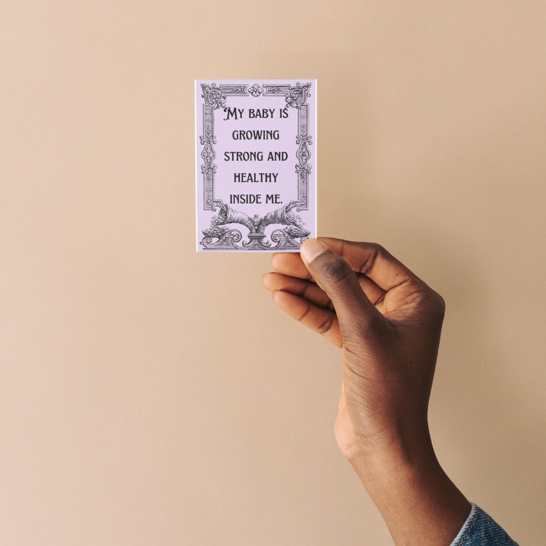 Victorian Printable Cards, Pregnancy Affirmations, Gothic Print ...