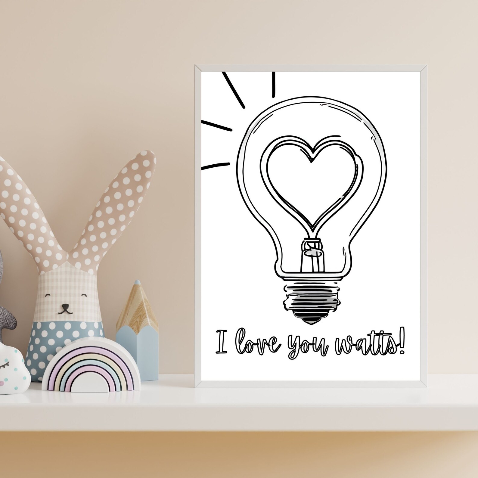 Lightbulb Handprint Art, Valentines Day Handprint Coloring Page, Baby ...