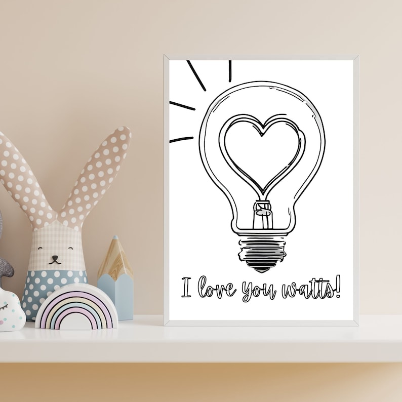 Lightbulb Handprint Art, Valentines Day Handprint Coloring Page, Baby ...