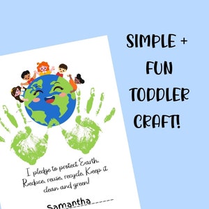 Earth Day Pledge Handprint,earth Day Handprint,reduce Reuse Recycle ...