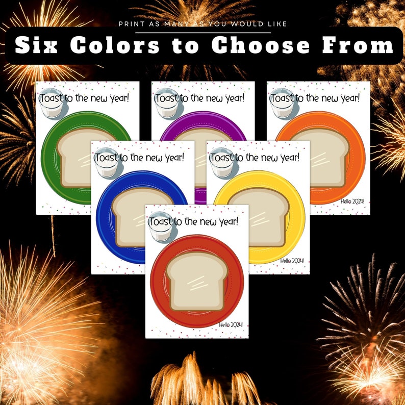 New Year Handprint Art, New Year's Footprint Craft, Toast to New Year ...