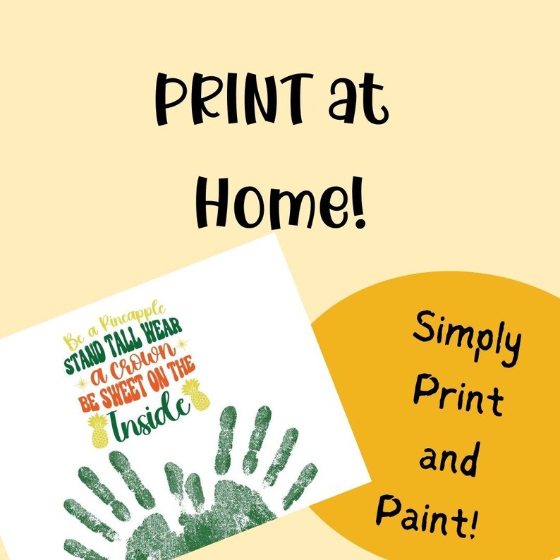 Be a Pineapple Handprint Template,handprint Pineapple,positivity ...