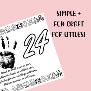 End of School Handprint Coloring Page,graduation Handprint,preschool ...