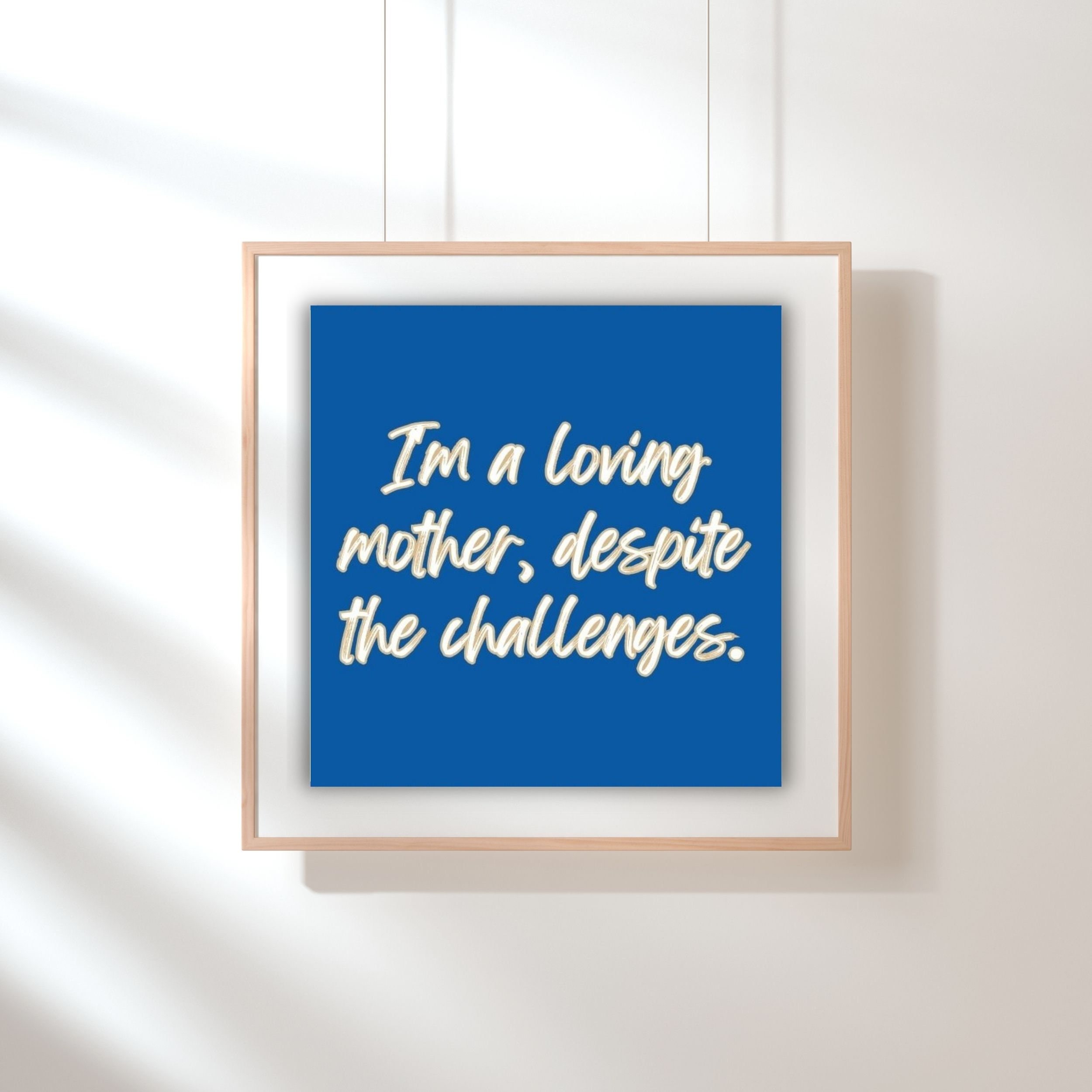 Blue Postpartum Affirmations for New Moms, Motherhood Affirmation Cards ...