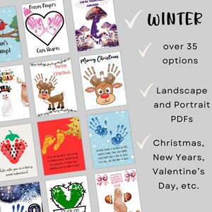 2025 Mega Handprint Bundle,winter Handprint,spring Handprint,summer ...