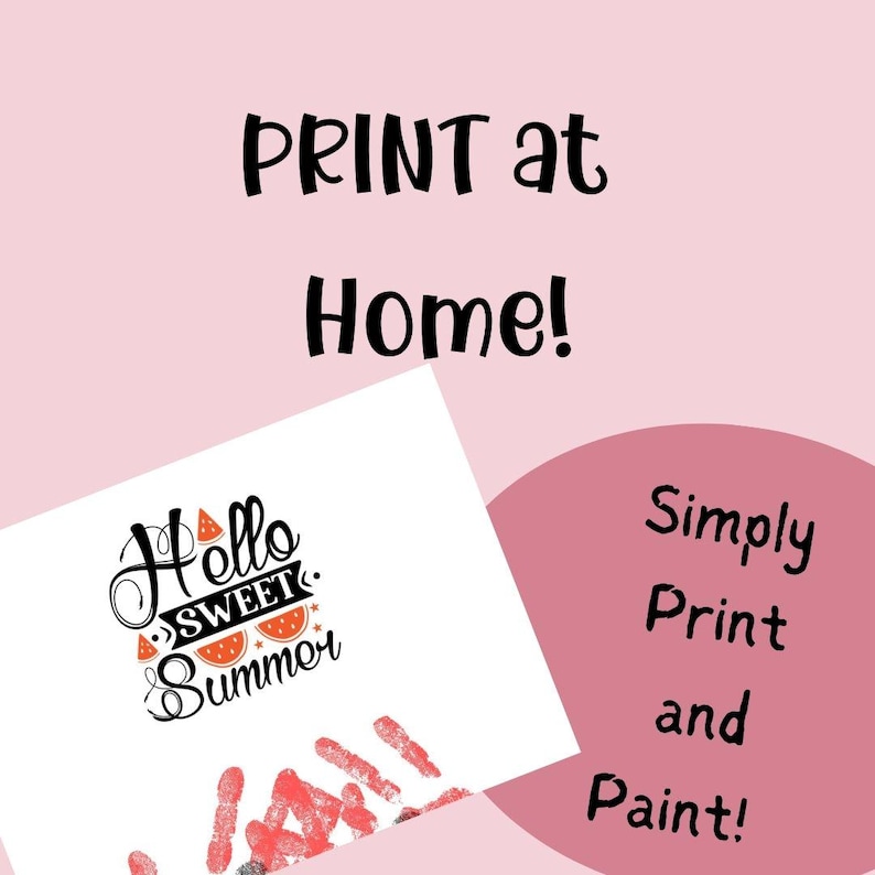 Summer Handprint Watermelon,watermelon Handprint,fruit Handprint ...