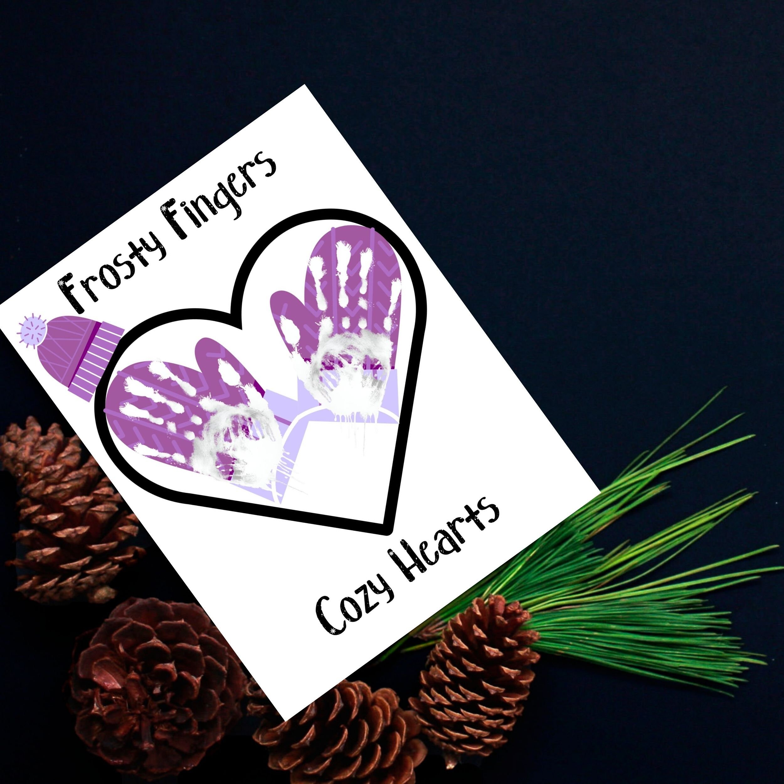 Christmas Handprint Art,winter Mittens Toddler Activity,holiday Gift ...