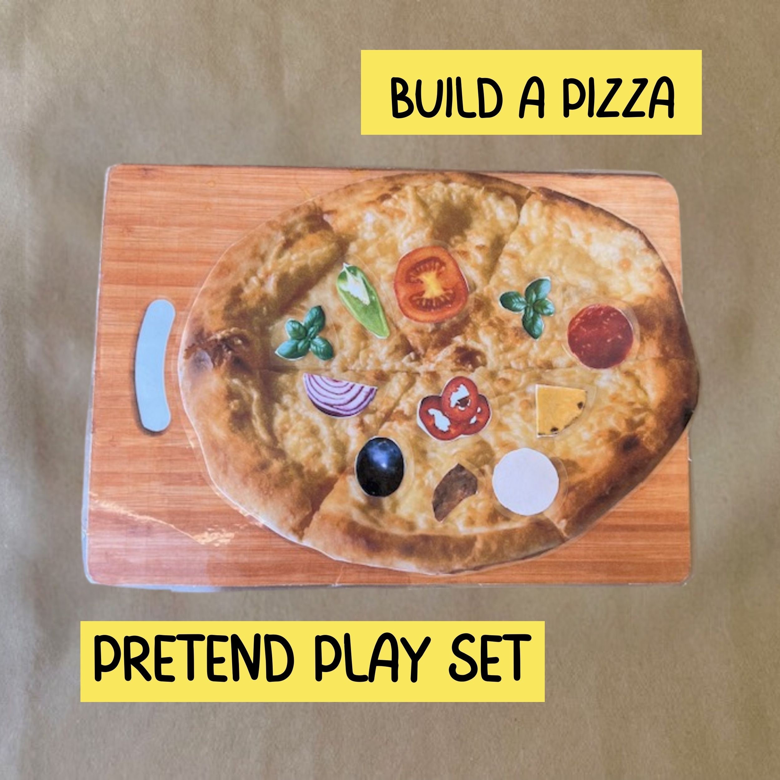 Build a Pizza Pretend Play Set,dramatic Play Printable,montessori Pizza ...