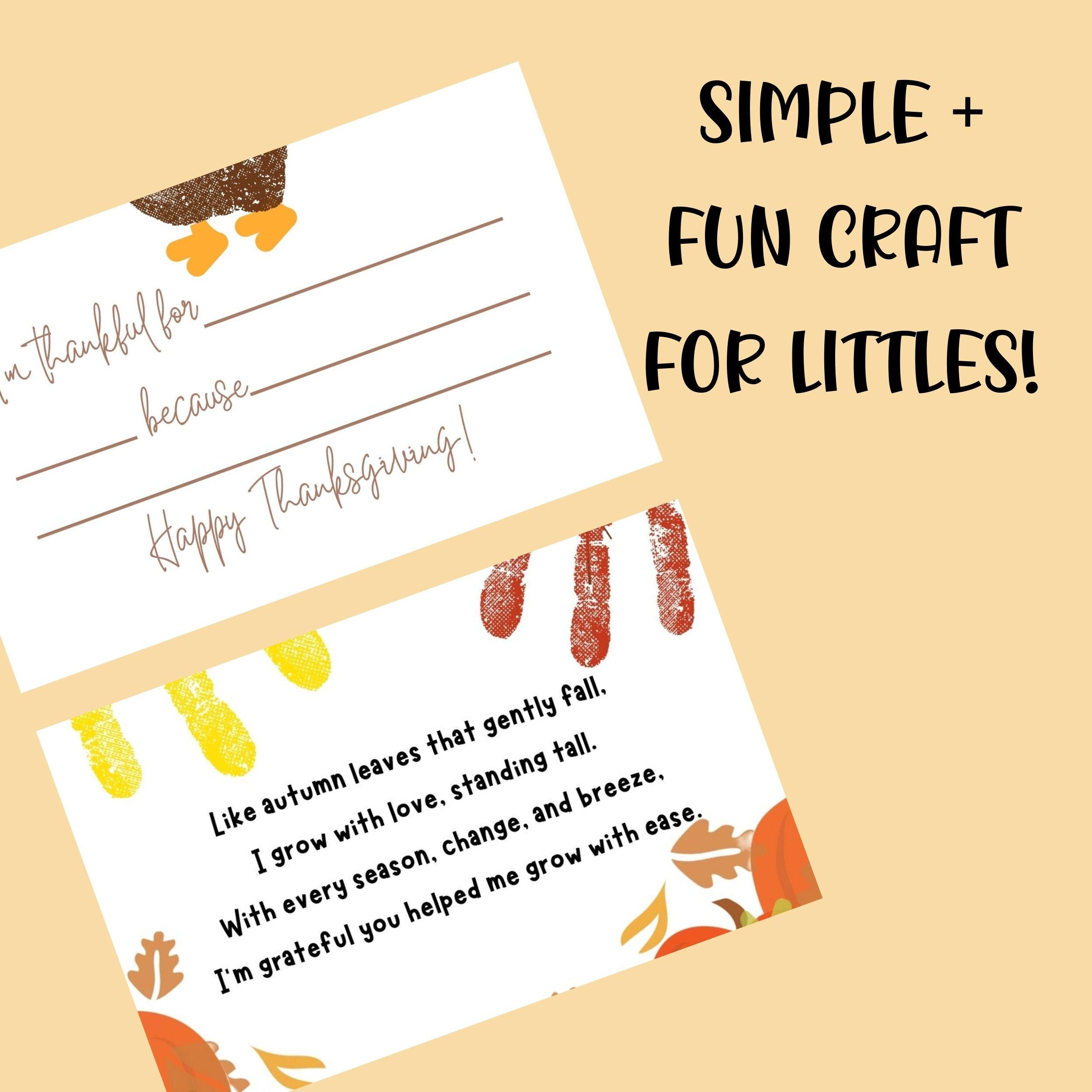 Thanksgiving Handprint Bundle,fall Handprint,turkey Handprint,thankful ...