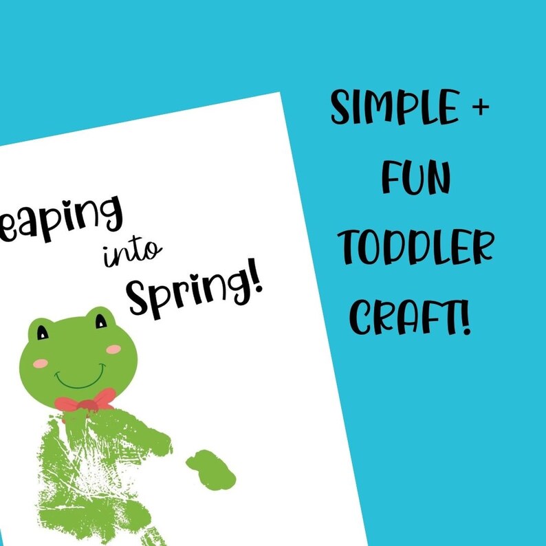 Spring Handprint,frog Handprint,preschool Spring Art,preschool ...