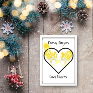 Christmas Handprint Art,winter Mittens Toddler Activity,holiday Gift ...