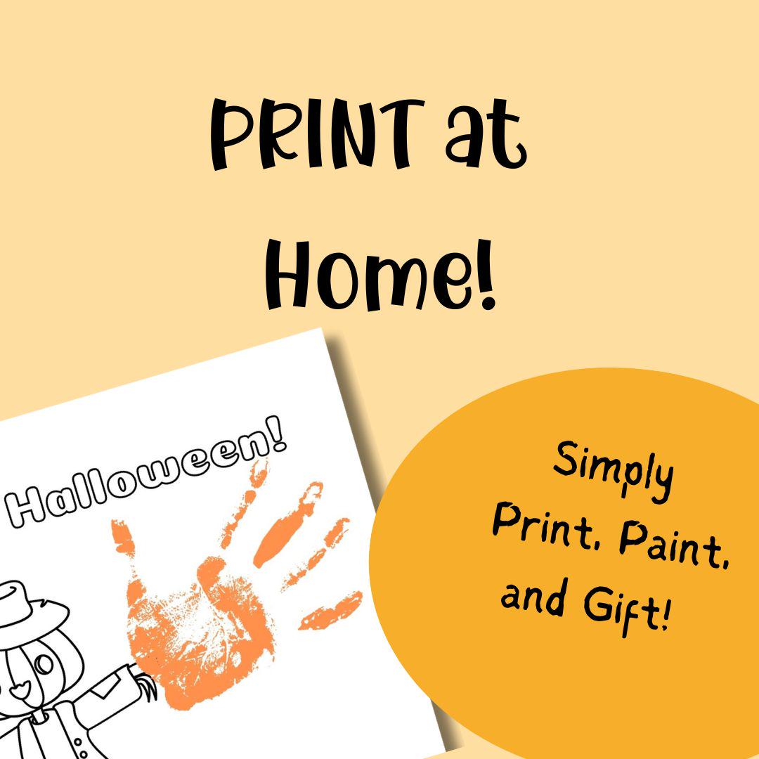 Halloween Scarecrow Handprint Coloring Page,spooky Season Scarecrow ...