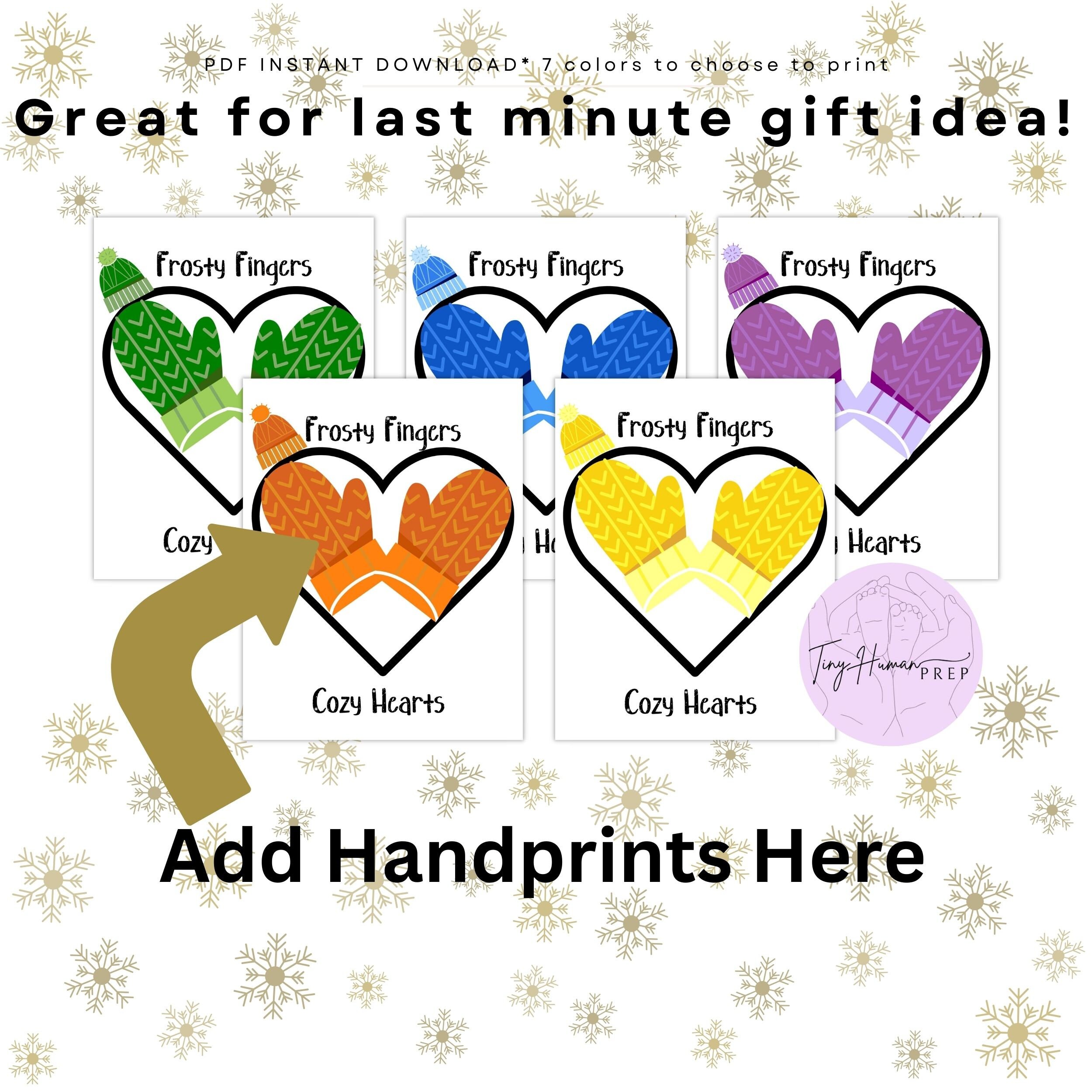 Christmas Handprint Art,winter Mittens Toddler Activity,holiday Gift ...