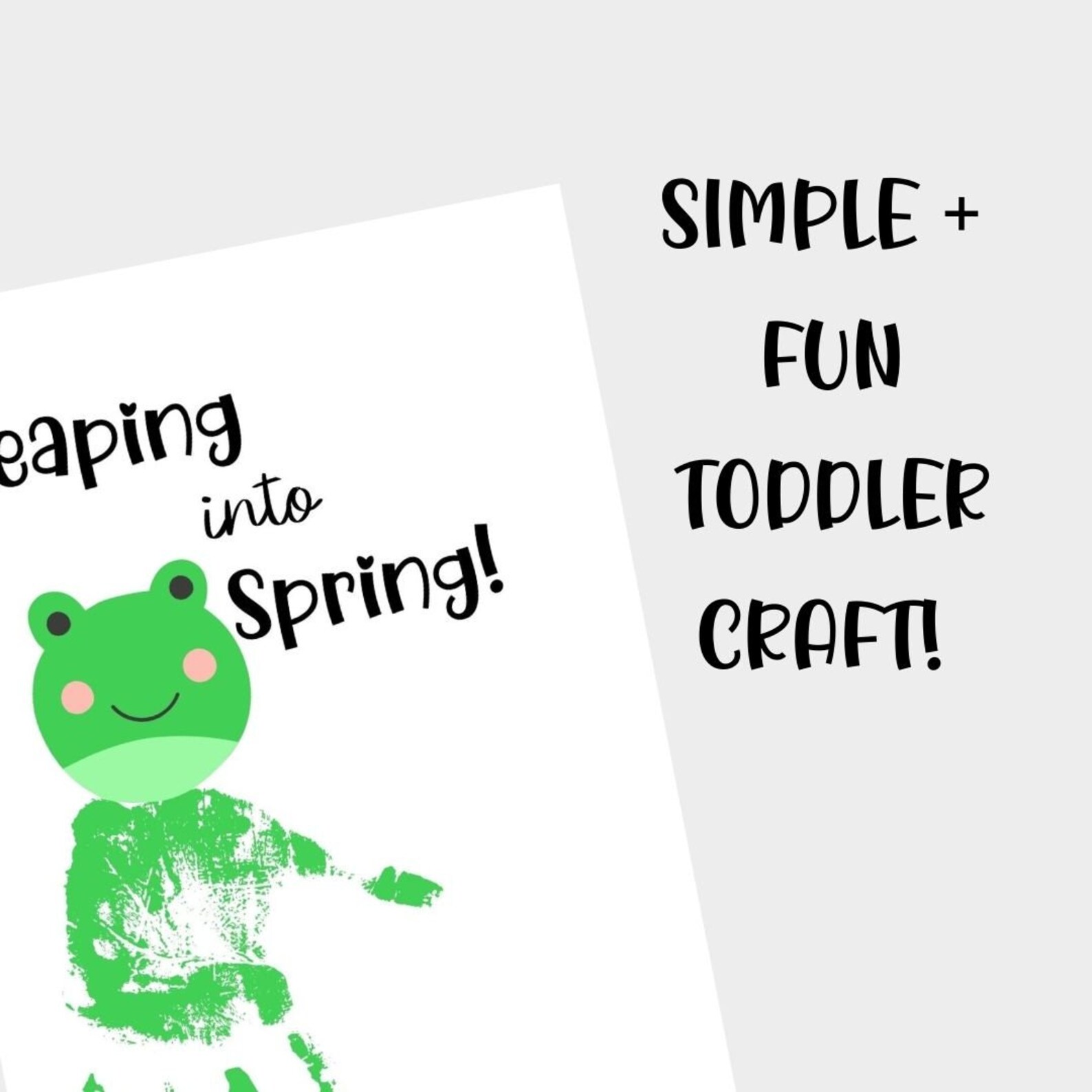 Frog Handprint Craft,preschool Spring Art,preschool Handprints,kids ...