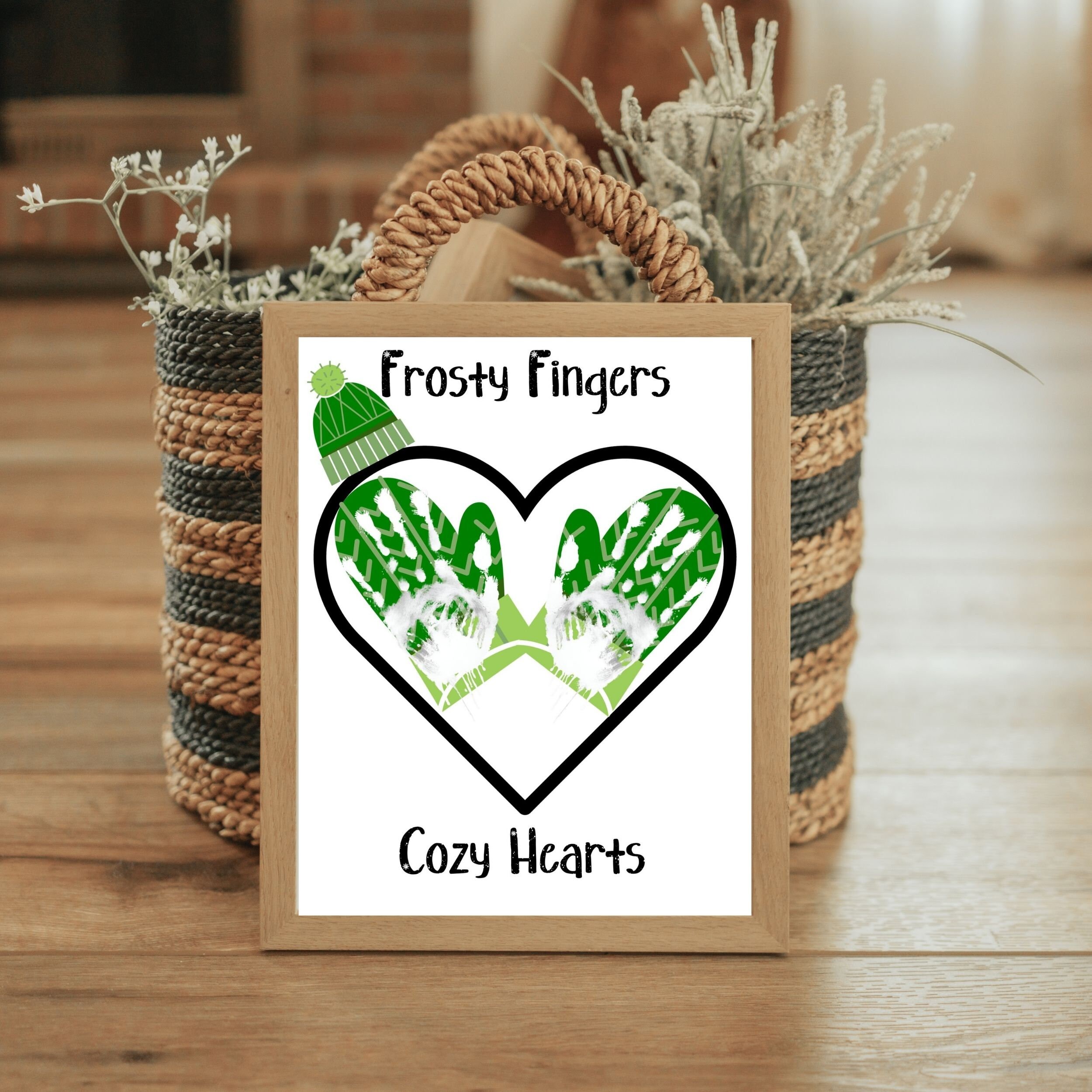 Christmas Handprint Art,winter Mittens Toddler Activity,holiday Gift ...