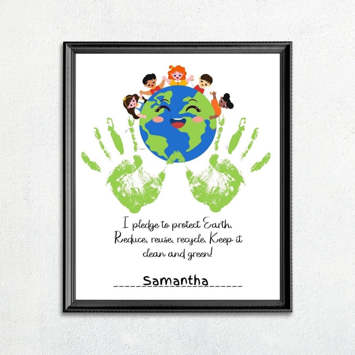 Earth Day Pledge Handprint,earth Day Handprint,reduce Reuse Recycle ...