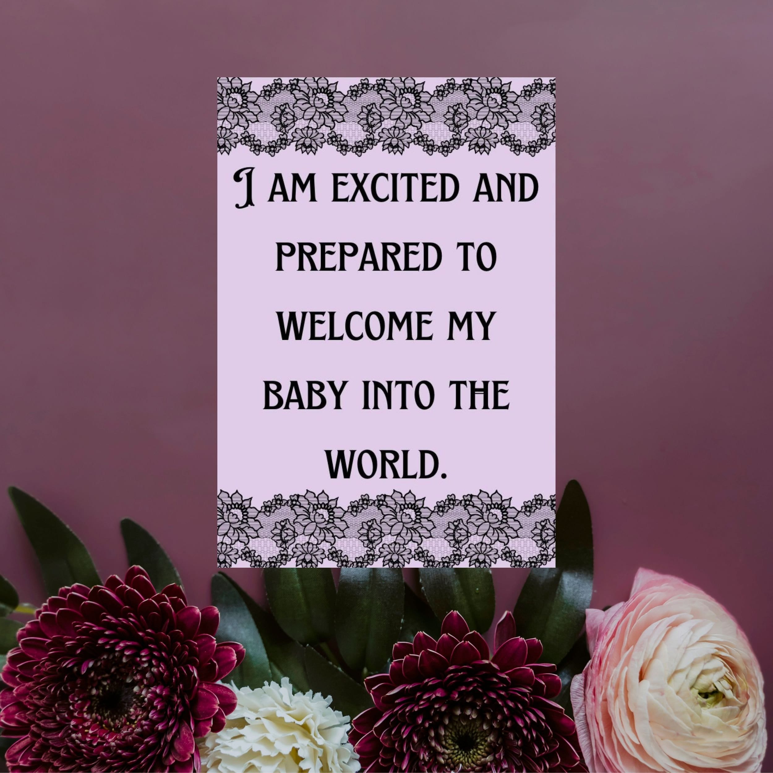 Victorian Printable Cards, Pregnancy Affirmations, Gothic Print ...