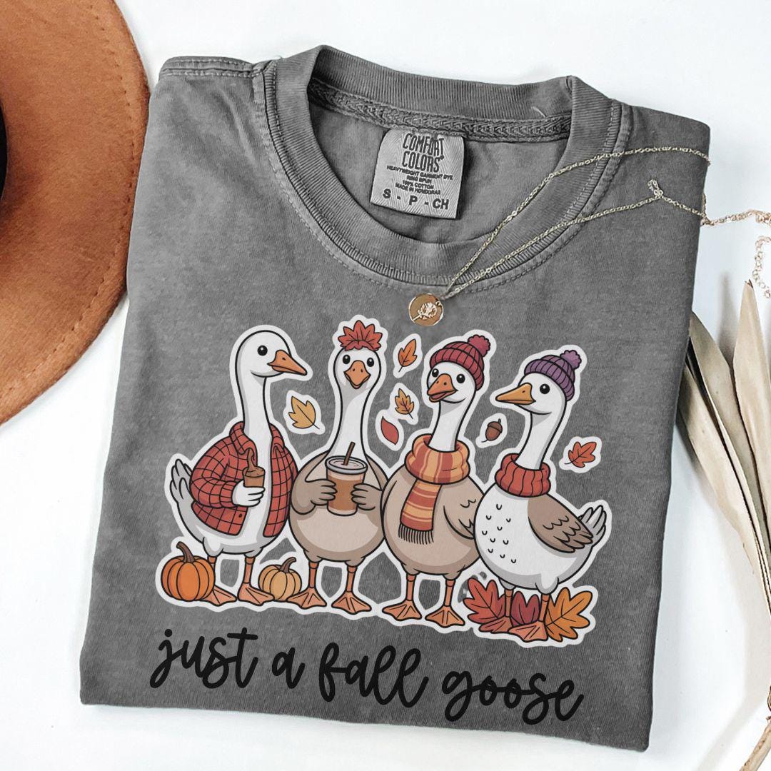 Just a Fall Goose Png Bundle,fall Silly Goose,beanie Goose,autumn Goose ...