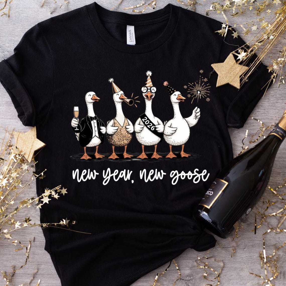New Year New Goose Png Bundle, New Year New Me, 2026 New Years Png,new ...