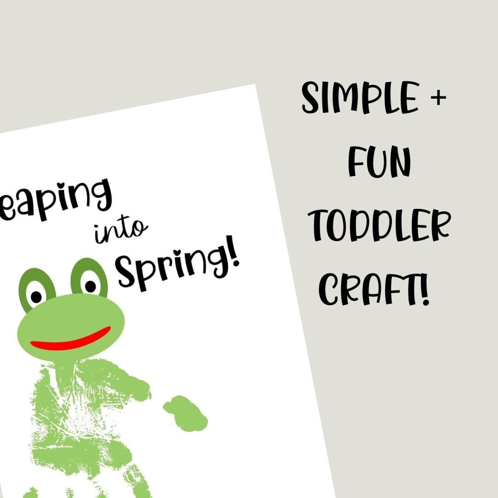 Spring Frog Handprint,preschool Spring Art,preschool Handprints,kids ...