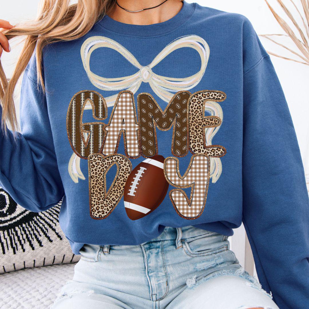 Preppy Neutral Gameday Png,football Doodle Letter,football Girlies ...