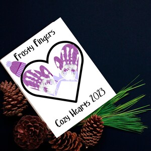 Winter Handprint Art,mitten Craft,xmas Handprint,glamma Gift ...