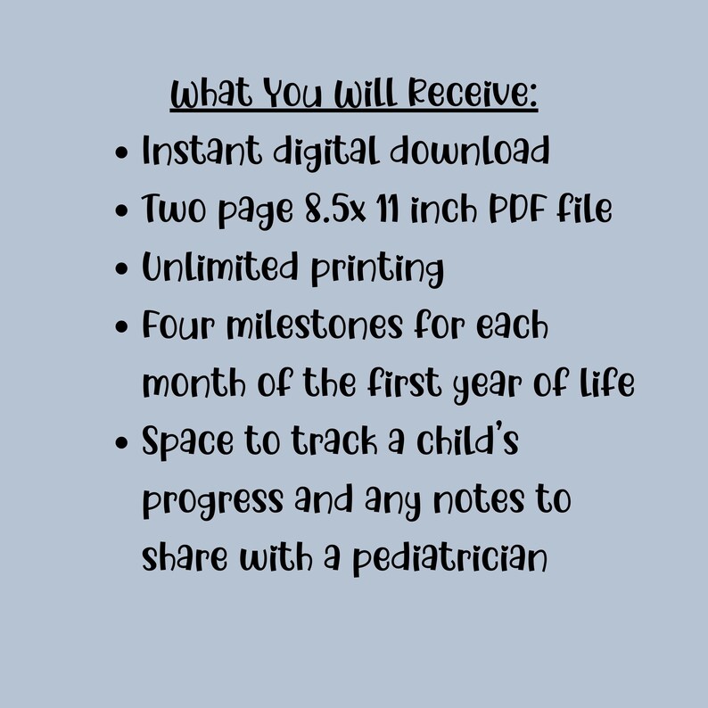 Baby Milestone Tracker,baby Milestones and Development Chart,baby ...