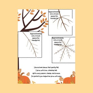 Autumn Poem Handprint Craft,fall Poem Handprint,november Handprint ...
