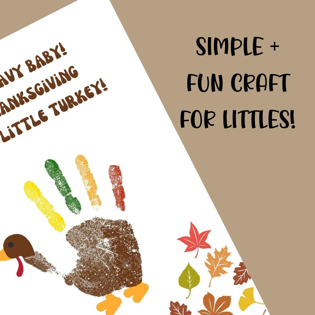 Turkey Handprint Art,its All Gravy Retro,from Your Little Turkey,autumn ...