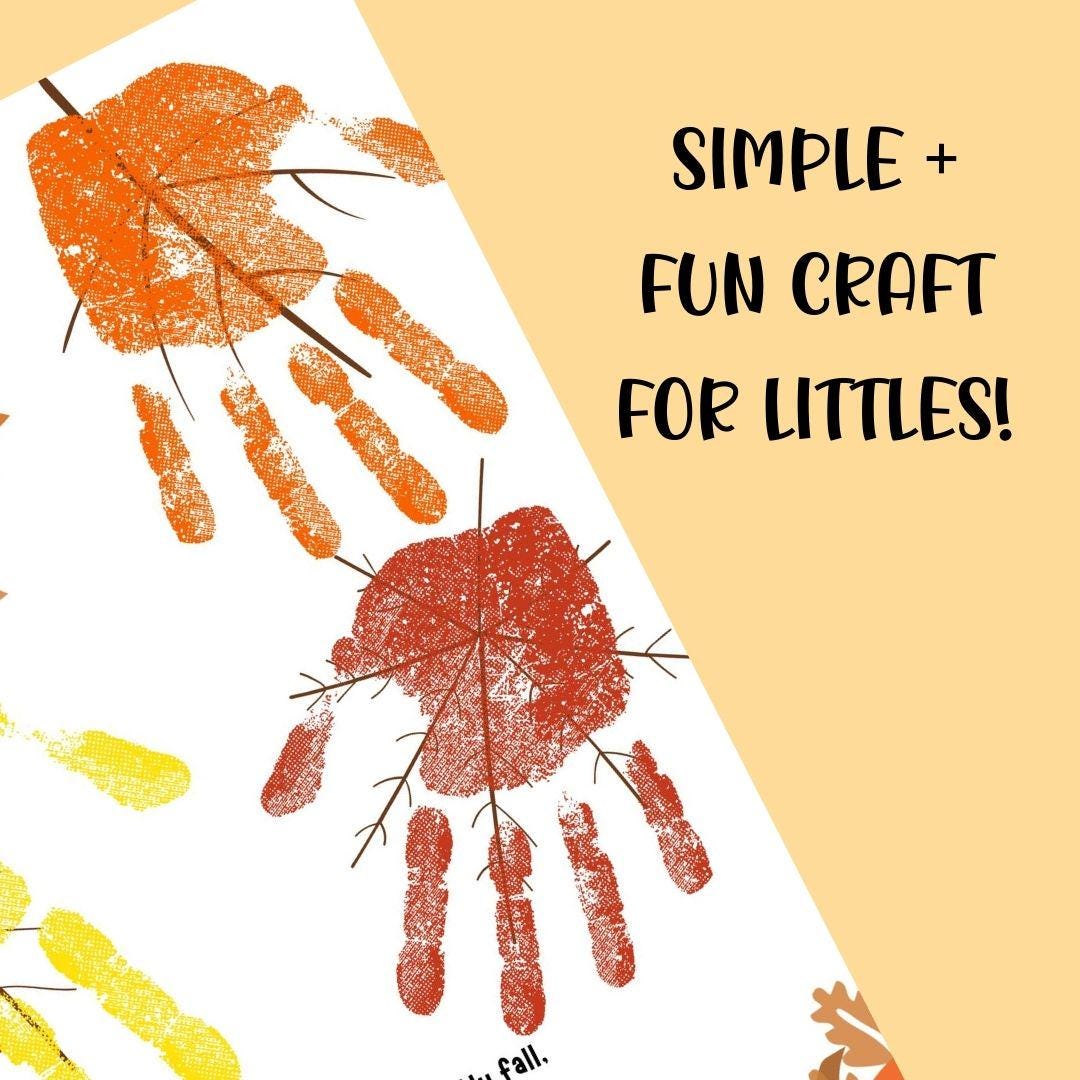 Autumn Poem Handprint Craft,fall Poem Handprint,november Handprint ...