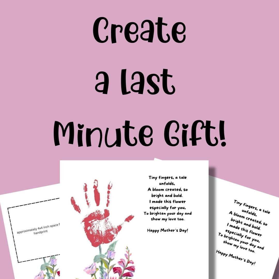 Mothers Day Flower Jar Handprint,flower Handprint,mothers Day Poem,poem ...