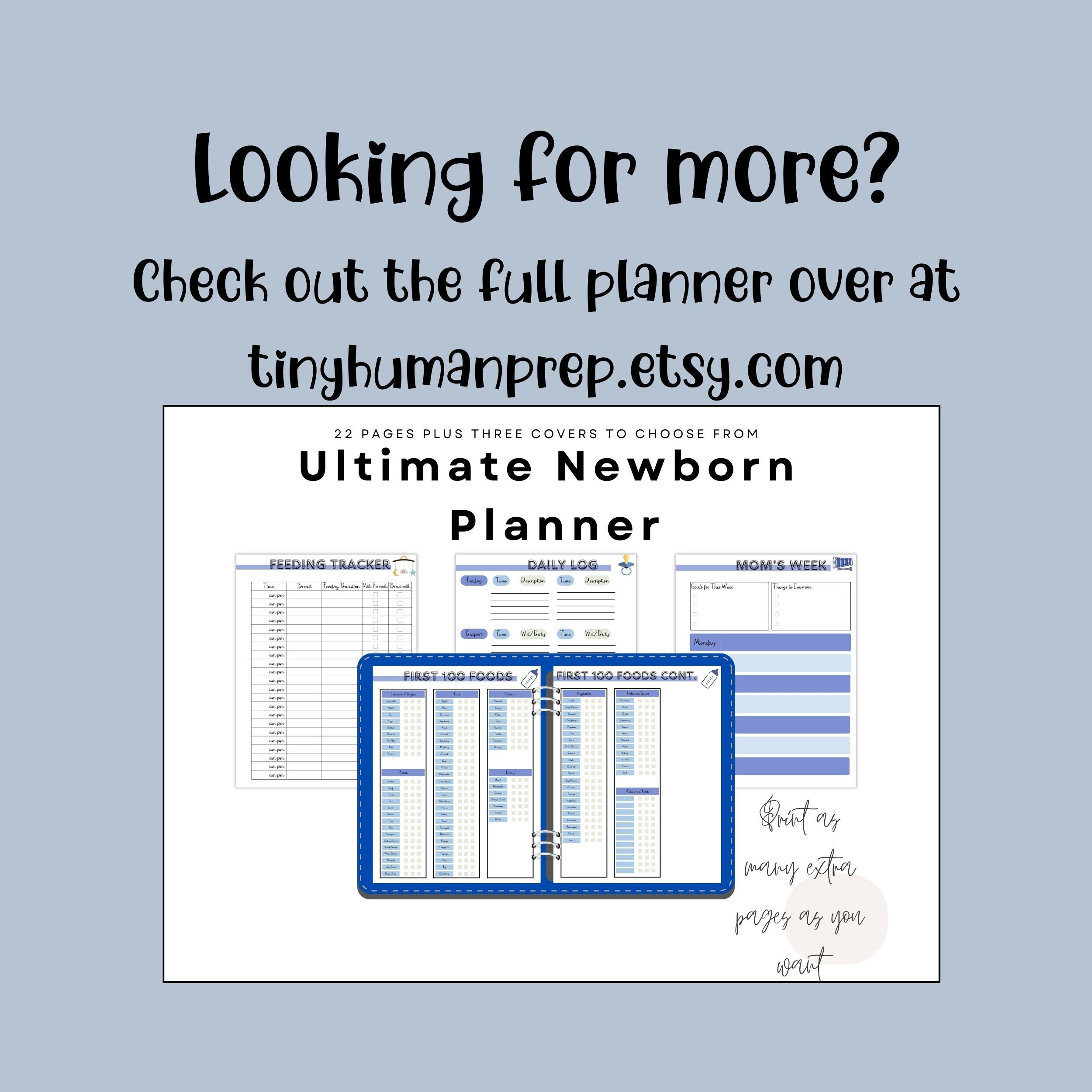 Infant Daily Tracker, Baby Daily Log, Newborn Diary Chart, Caregiver ...