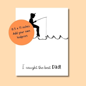 Fathers Day Handprint Fish,i Caught the Best Dad,gift for Fishing Dad ...