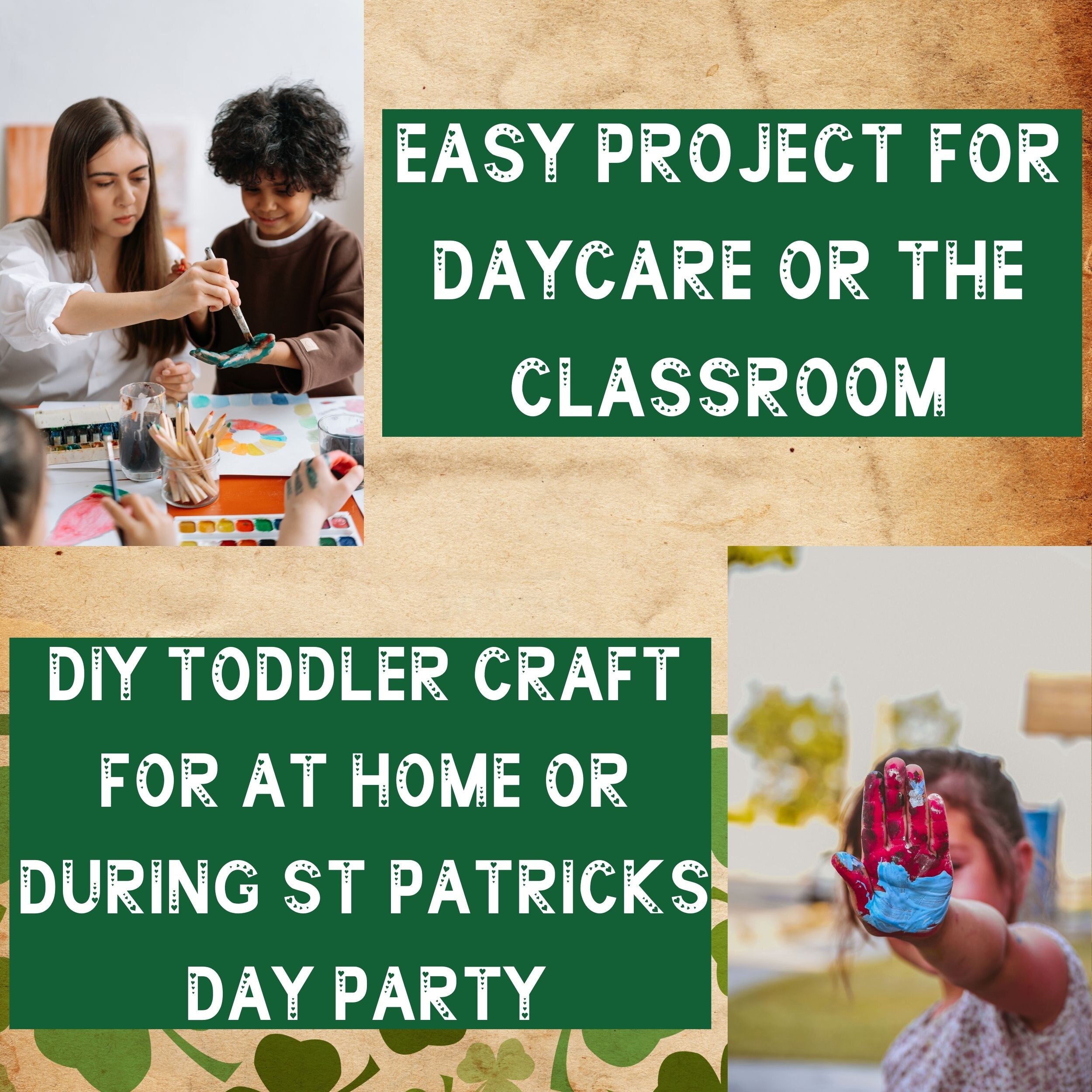 Leprechaun Footprint Art Project, St Patricks Day Footprint Craft, St ...