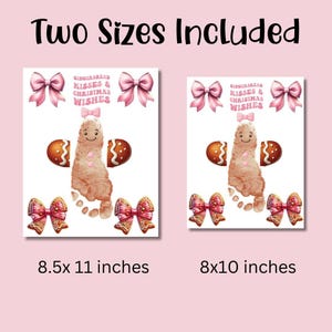 Gingerbread Footprint,baby Footprint Xmas,winter Handprint,gingerbread ...