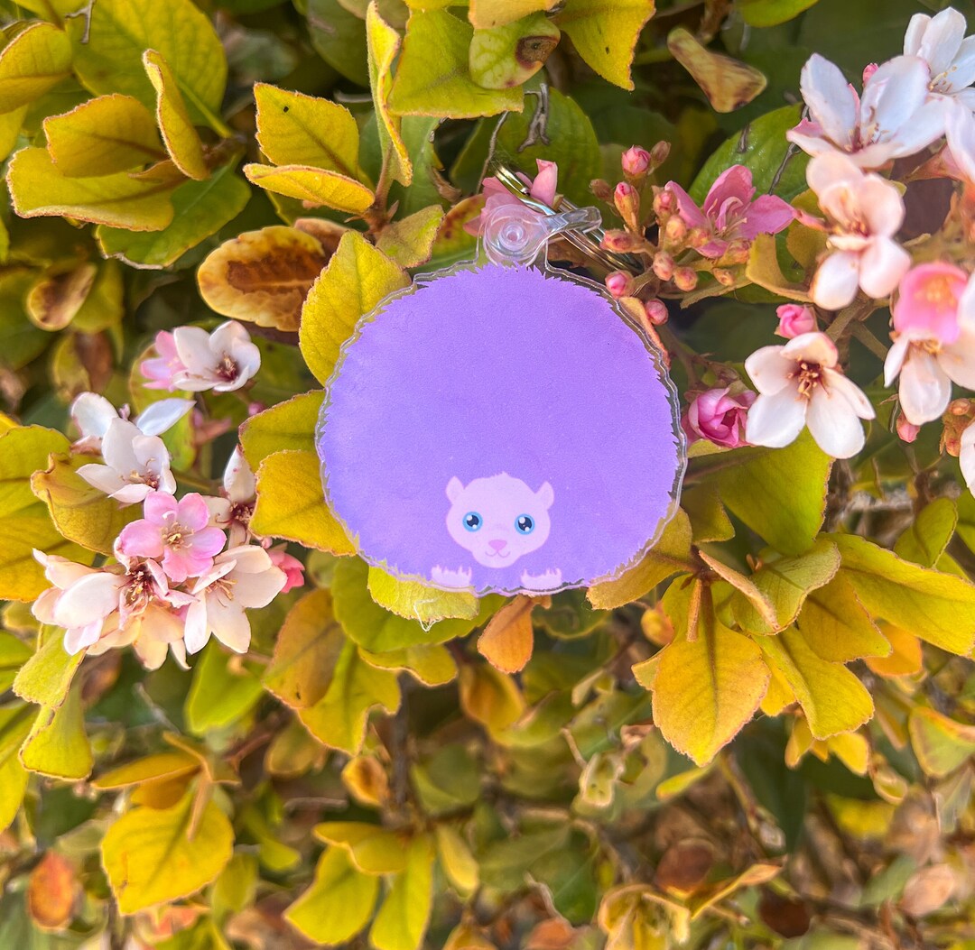 Pygmy Puff Acrylic Keychain - Etsy
