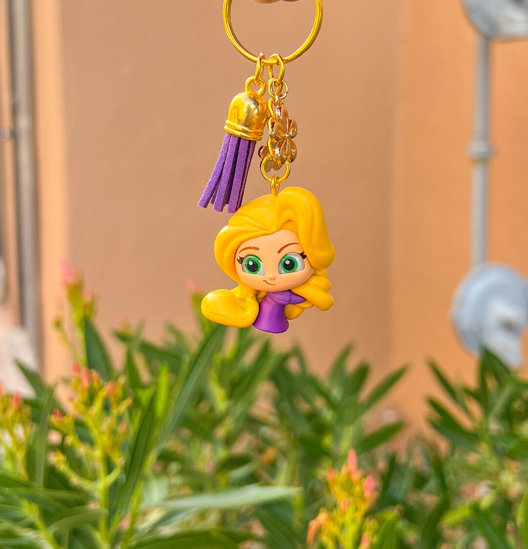 Rapunzel Keychain With Charms - Etsy