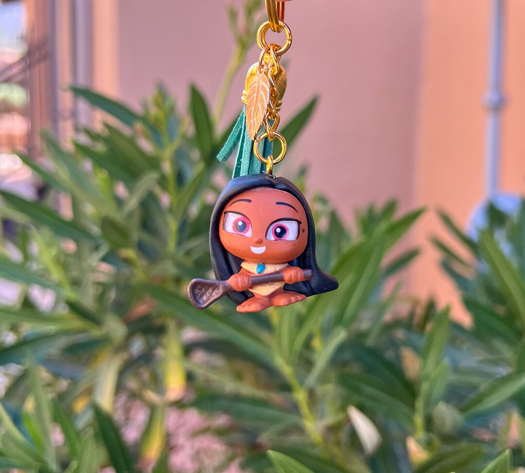 Pocahontas Keychain With Charm - Etsy