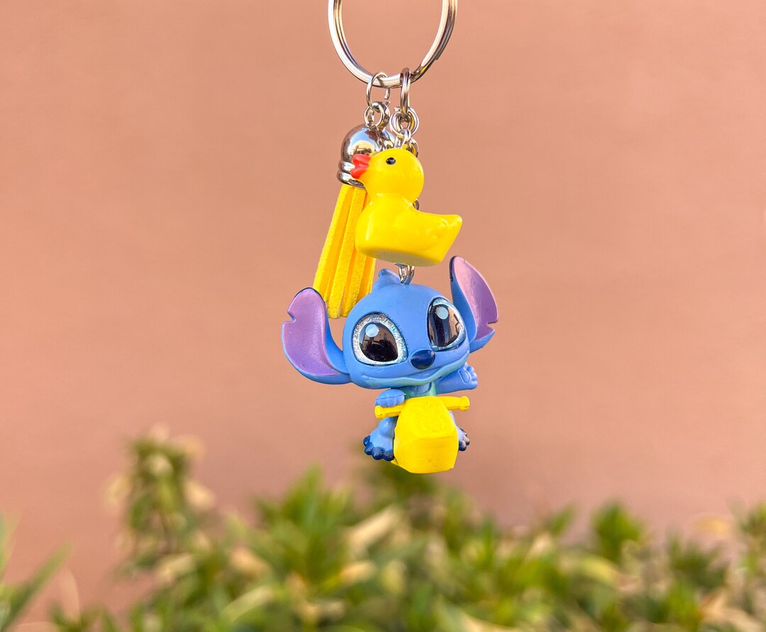 Stitch Keychain With Charm - Etsy
