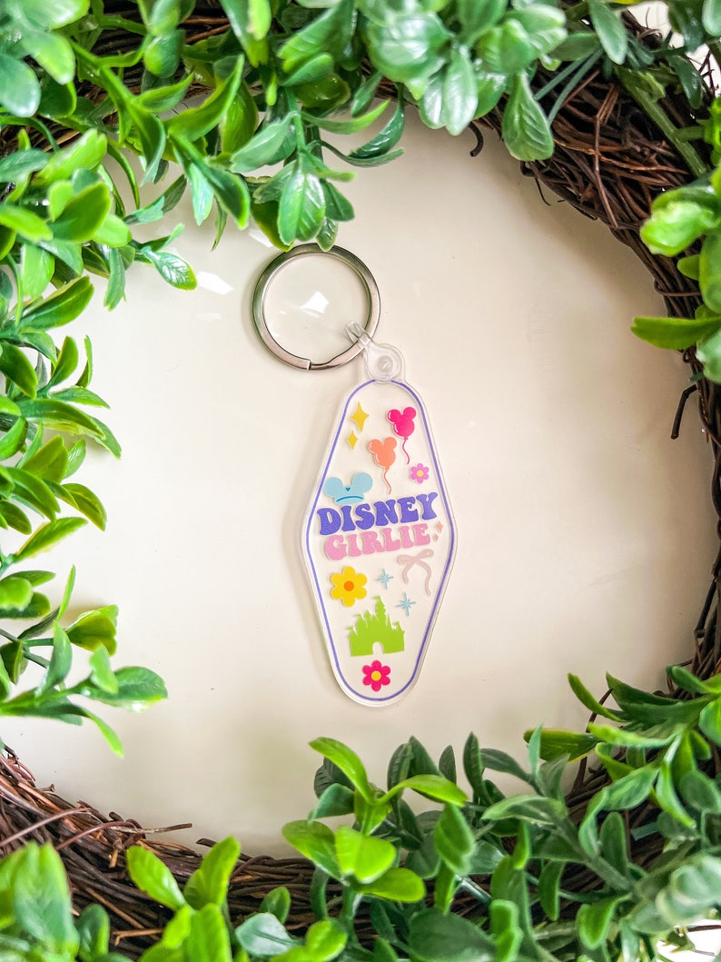 Transparent Disney Girlie Acrylic Keychain - Etsy