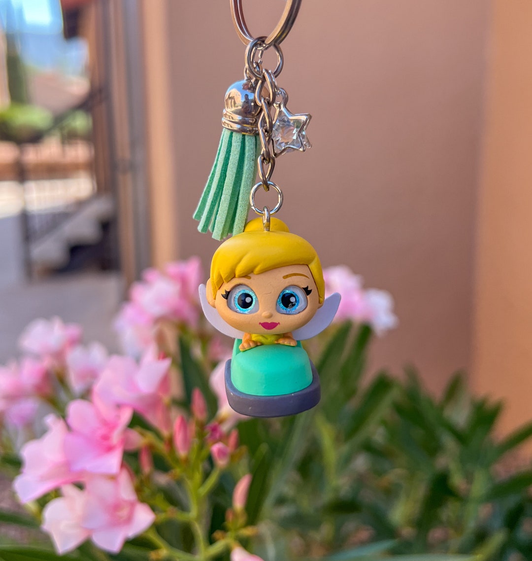 Tinker Bell Keychain With Charm - Etsy