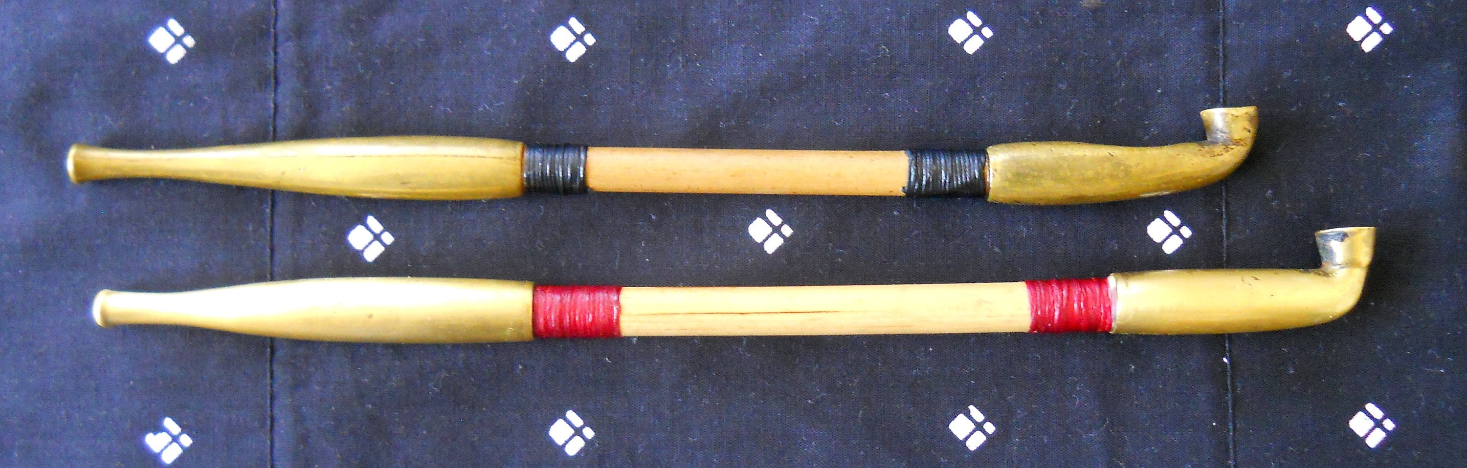Two Vintage Kiseru Pipes From the 1950's. 8.5 and 9.5 Long. Tobacciana ...