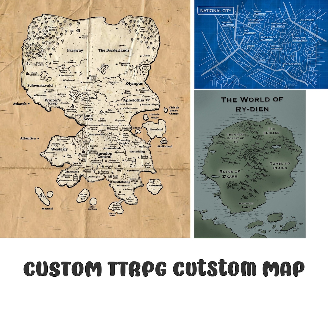 Custom TTRPG DND Maps - Etsy