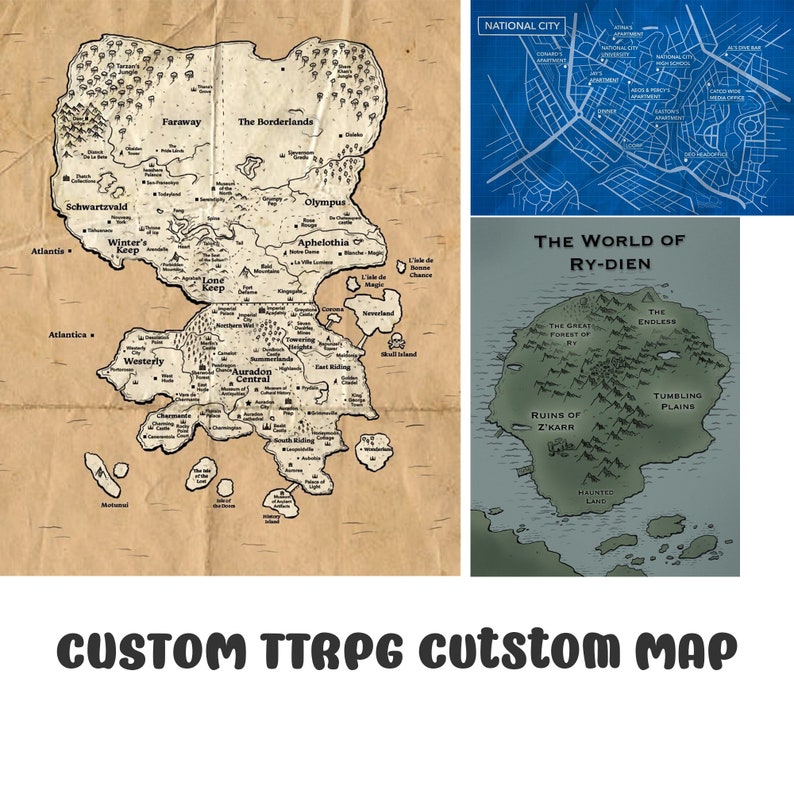 Custom TTRPG DND Maps - Etsy