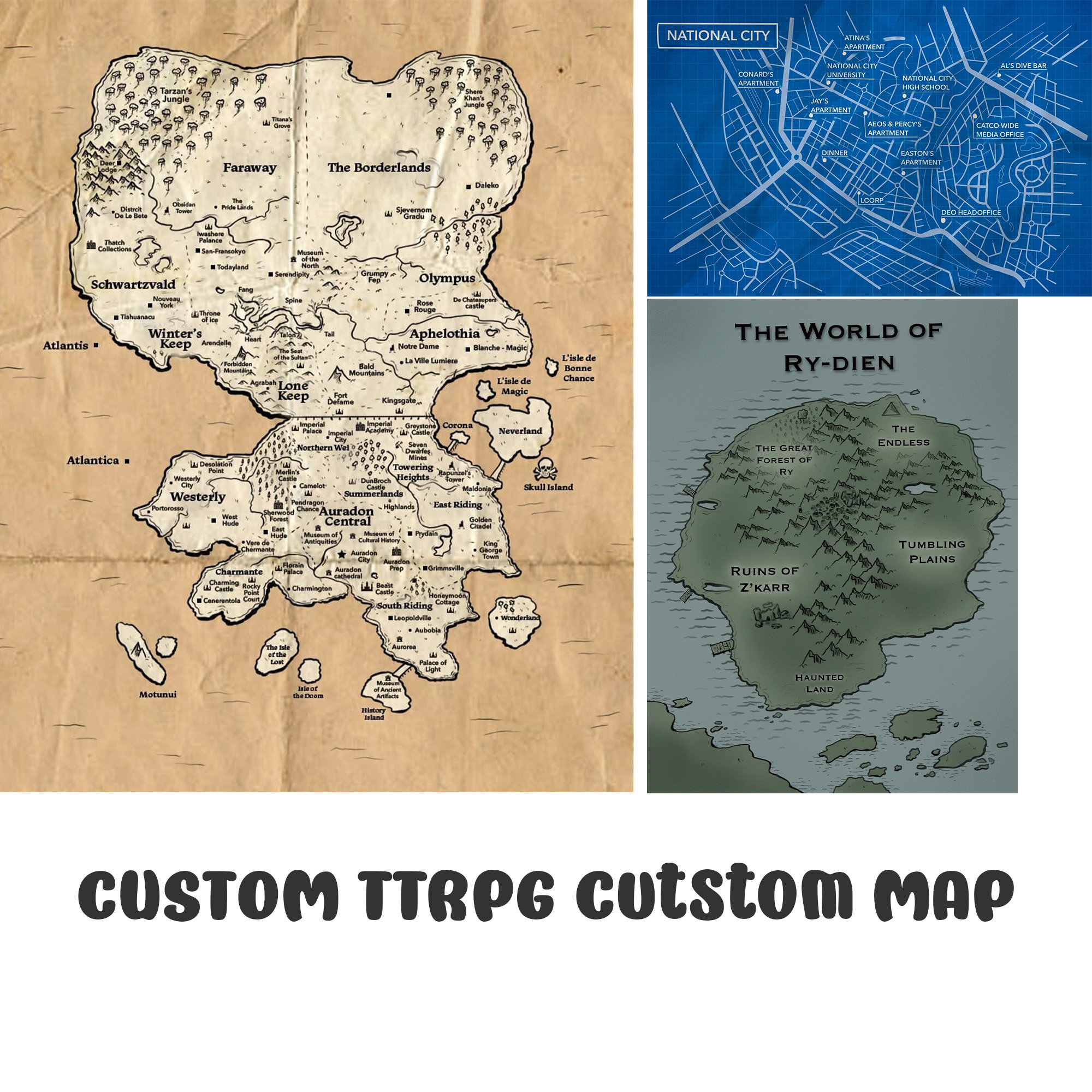 Custom TTRPG DND Maps - Etsy
