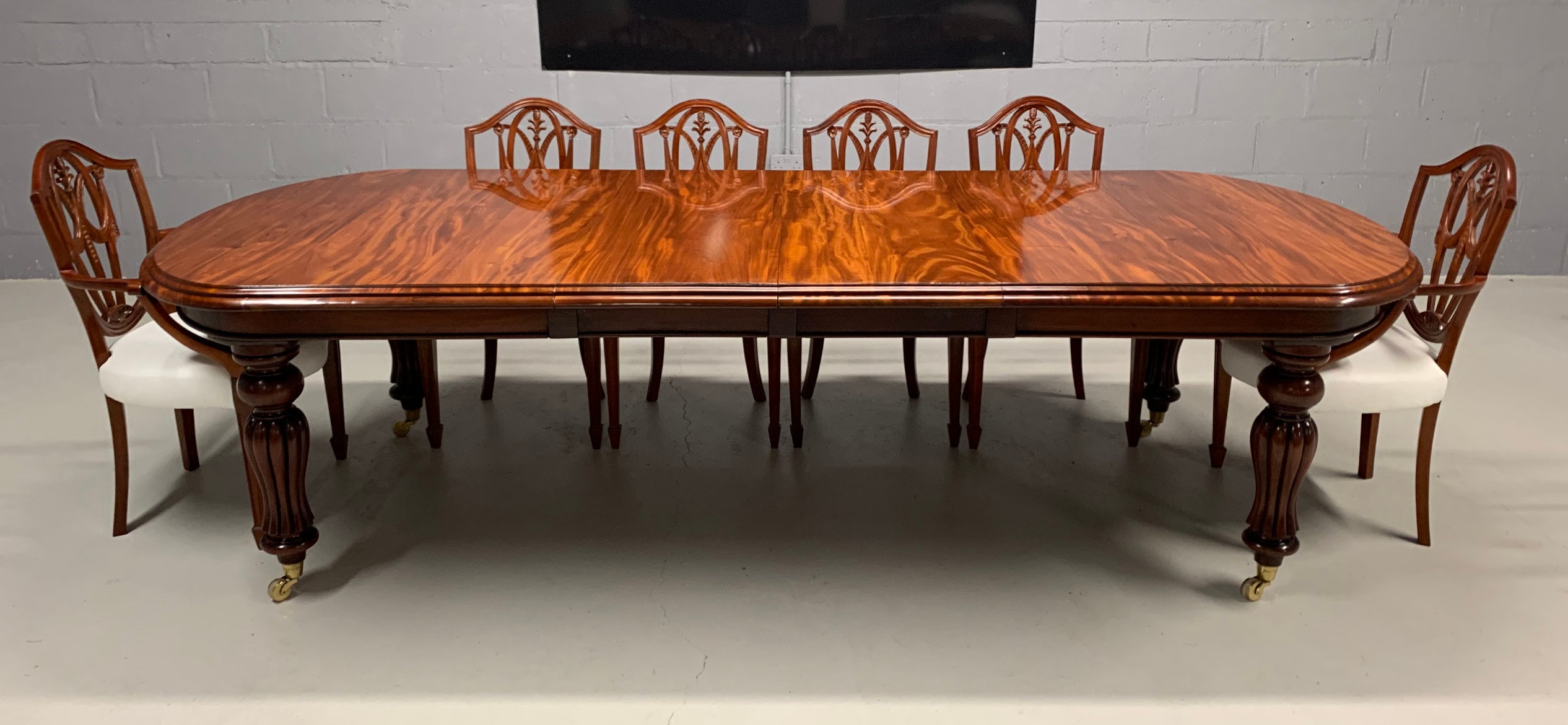 A Gorgeous Grand Victorian Regency Style Brazilian Mahogany Dining Table. Professionally Restored and French Polished. Etsy